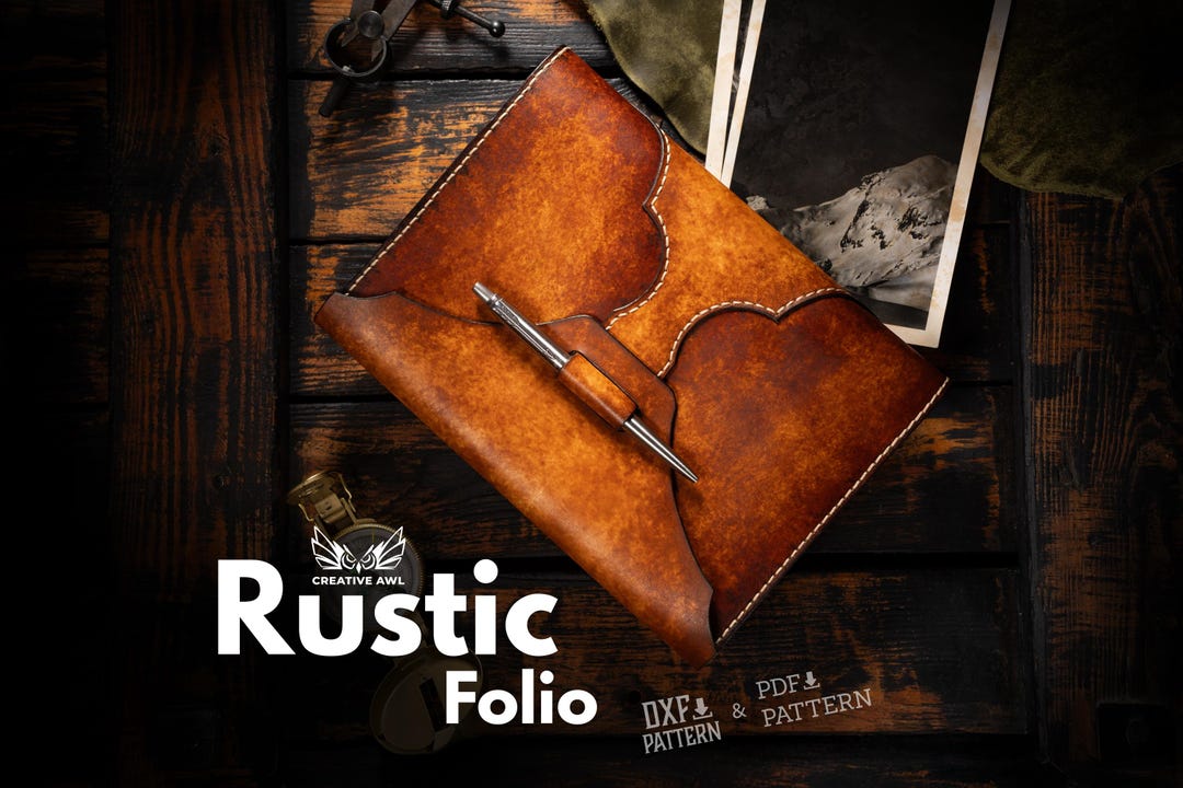 PDF & DXF Rustic Folio Pattern - PDF Template - Etsy