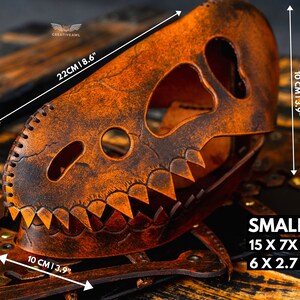 Leather T-rex Dinosaur Skull Pattern T-rex Pattern Leather - Etsy