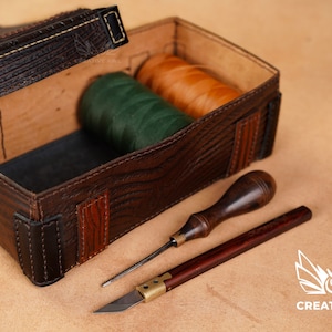 Leather Wooden Box Pattern: DIY Leather Chest Template (PDF & DXF) - Etsy