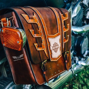 Leather Motorcycle Saddlebag Pattern – PDF & DXF Template - Etsy