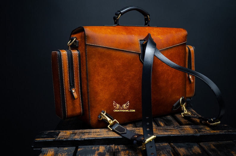 Leather Beast Briefcase & Backpack | Etsy