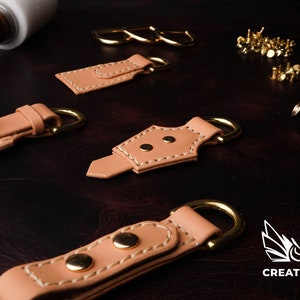 PDF & DXF Leather D-rings Loops / Key Fobs Set PDF Pattern - Etsy