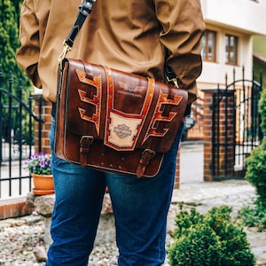 PDF & DXF Motorcykle Saddle Bag Pattern - or Leather Shoulder Bag ...