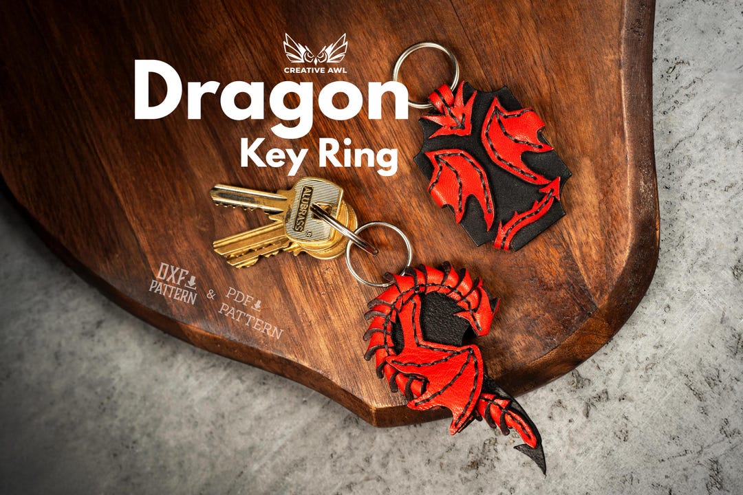 Dragon Key Ring [PDF & DXF Pattern] - Etsy