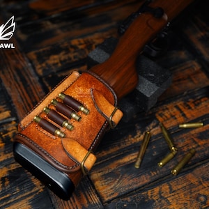 PDF & DXF Leather Riffle Buttstock Cover Pattern - Arm Cover DIY - Etsy