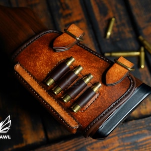 PDF & DXF Leather Riffle Buttstock Cover Pattern - Arm Cover DIY - Etsy