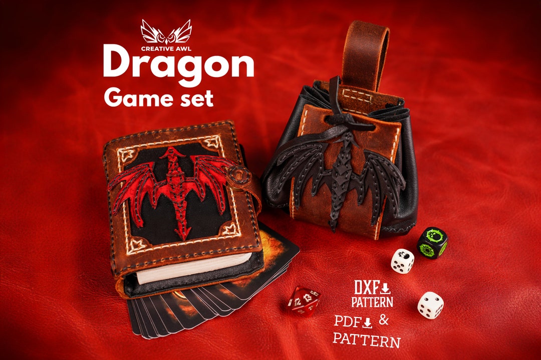 PDF & DXF Leather Dragon Game Set PDF Pattern - Etsy