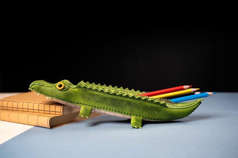 PDF & DXF Alligator Pencilcase Pattern - Etsy
