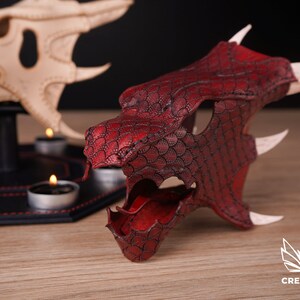 Leather Dragon Skull Pattern: Head Template (PDF & DXF) - Etsy