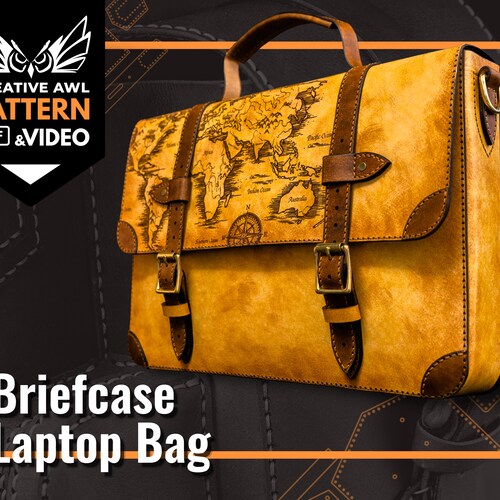 Leather Laptop Bag Pattern PDF Leather Pattern Leather - Etsy