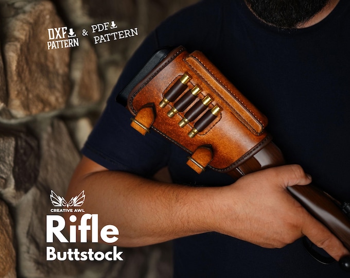 Rifle Butt Cuff With Velcro Ammo Card (rifle Stock Not Included) - Etsy