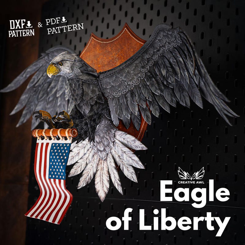 Eagle 3d Leather - Etsy