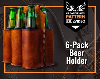 Leather Beer Bottle Holder PDF Pattern - Etsy