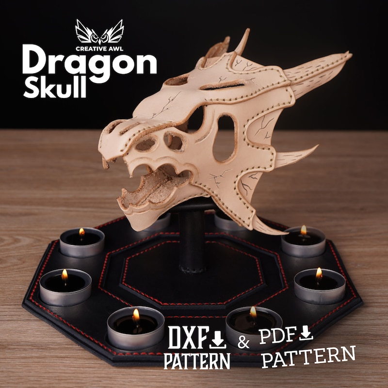 Dragon Head Pattern Dxf - Etsy UK