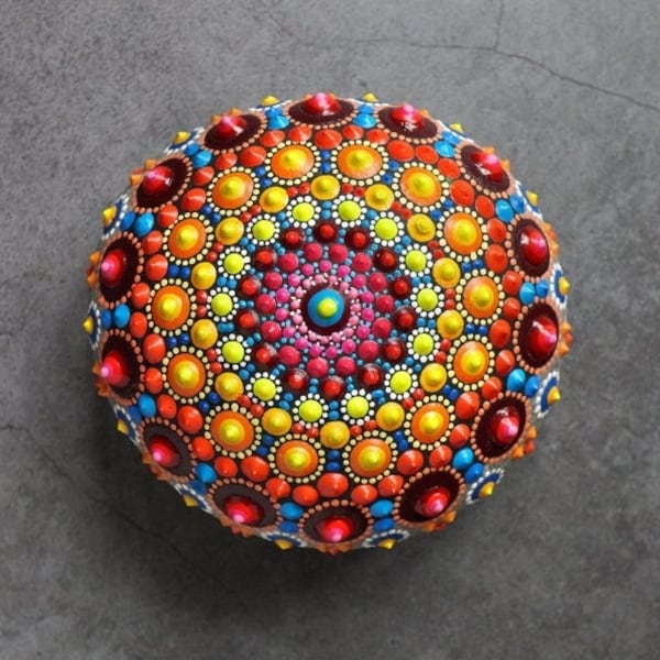 Mandala Stone - Etsy