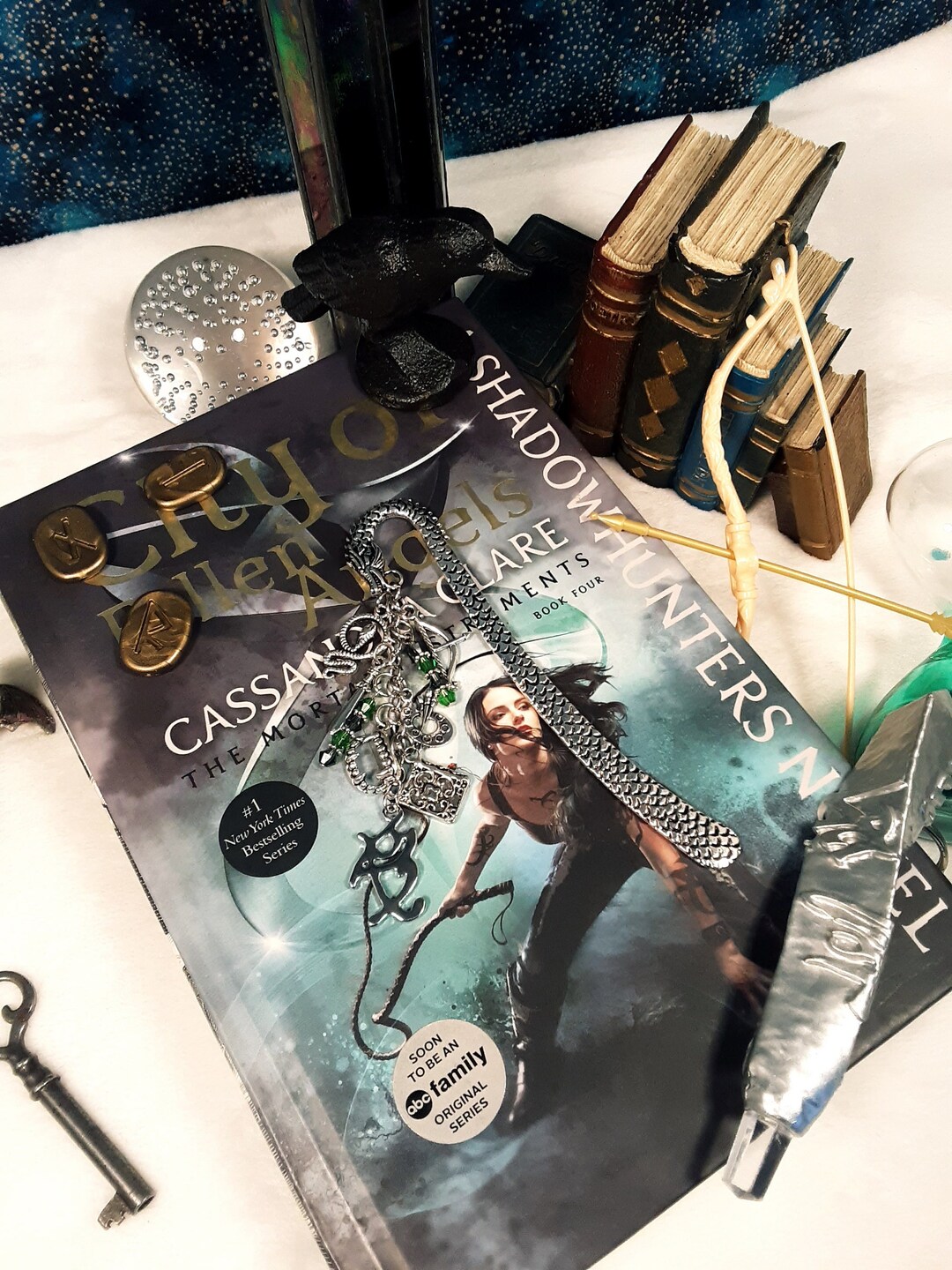 The Mortal Instruments Inspired Charm Bookmark. - Etsy