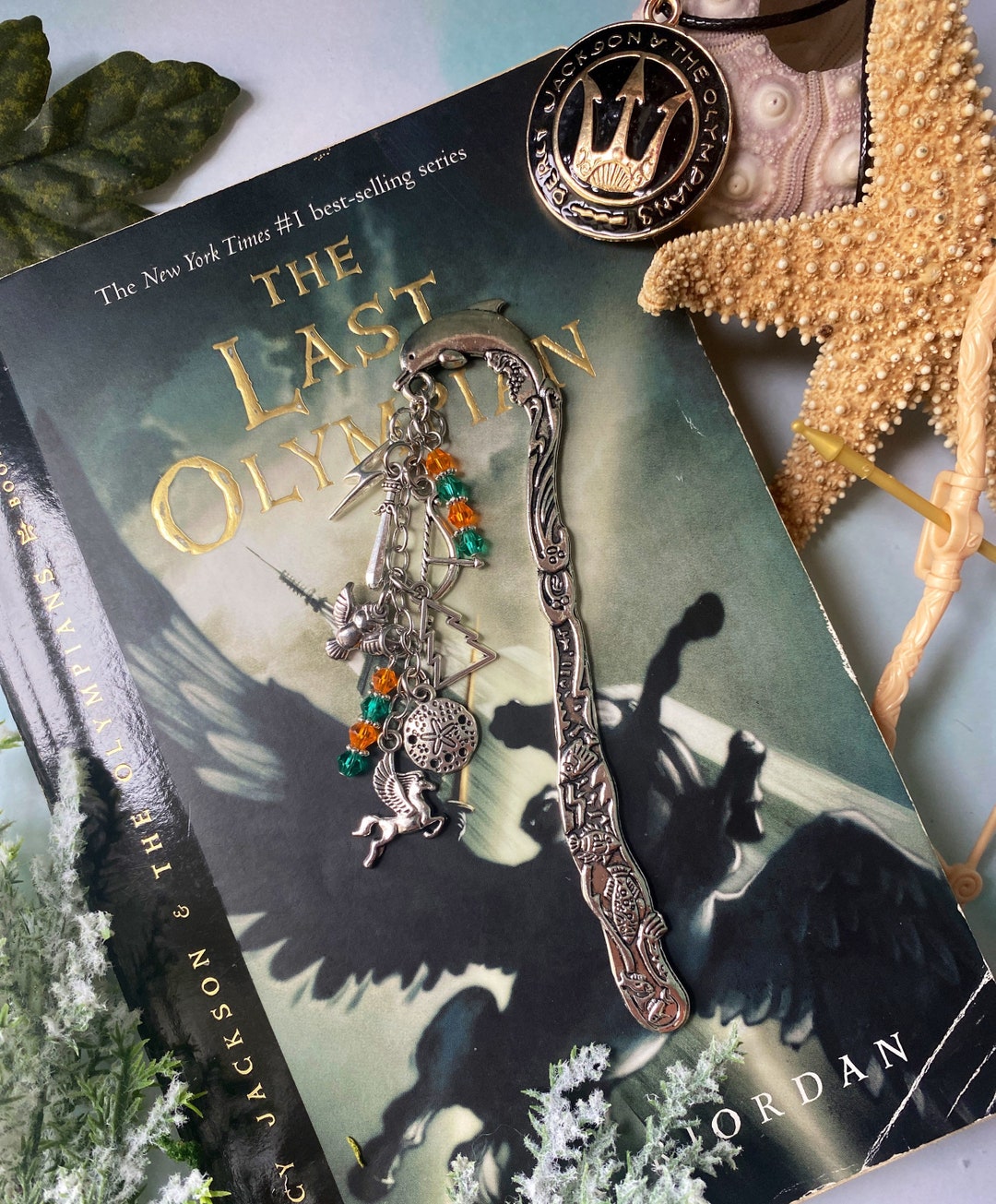 Demigods Inspired Metal Charm Bookmark - Etsy