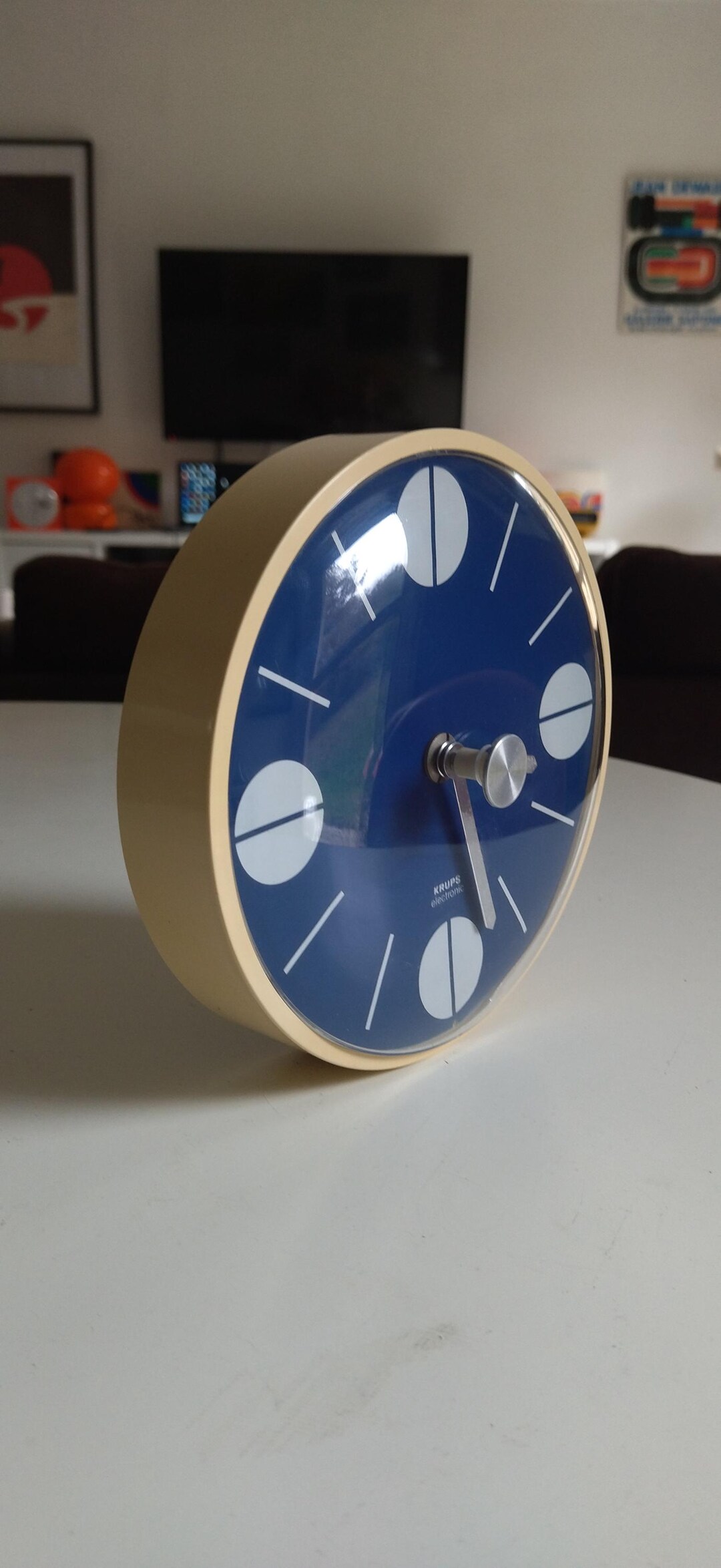 Krups Vintage Pop Blue Clock - Etsy