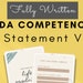 Fully Written CDA Competency V Statement + RC V Portfolio Builder Early ...