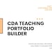 CDA Teaching Portfolio Builder Guide, Word Doc, Teacher Professionals ...