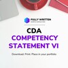Fully Written CDA Competency Statement IV Sample Word Doc/ Save Time on Creating Your Teaching ...