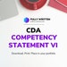 Fully Written CDA Competency Statement IV Sample Word Doc/ Save Time on ...