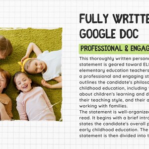 Thoroughly Written Professional Philosophy Statement Geared Toward CDA ...