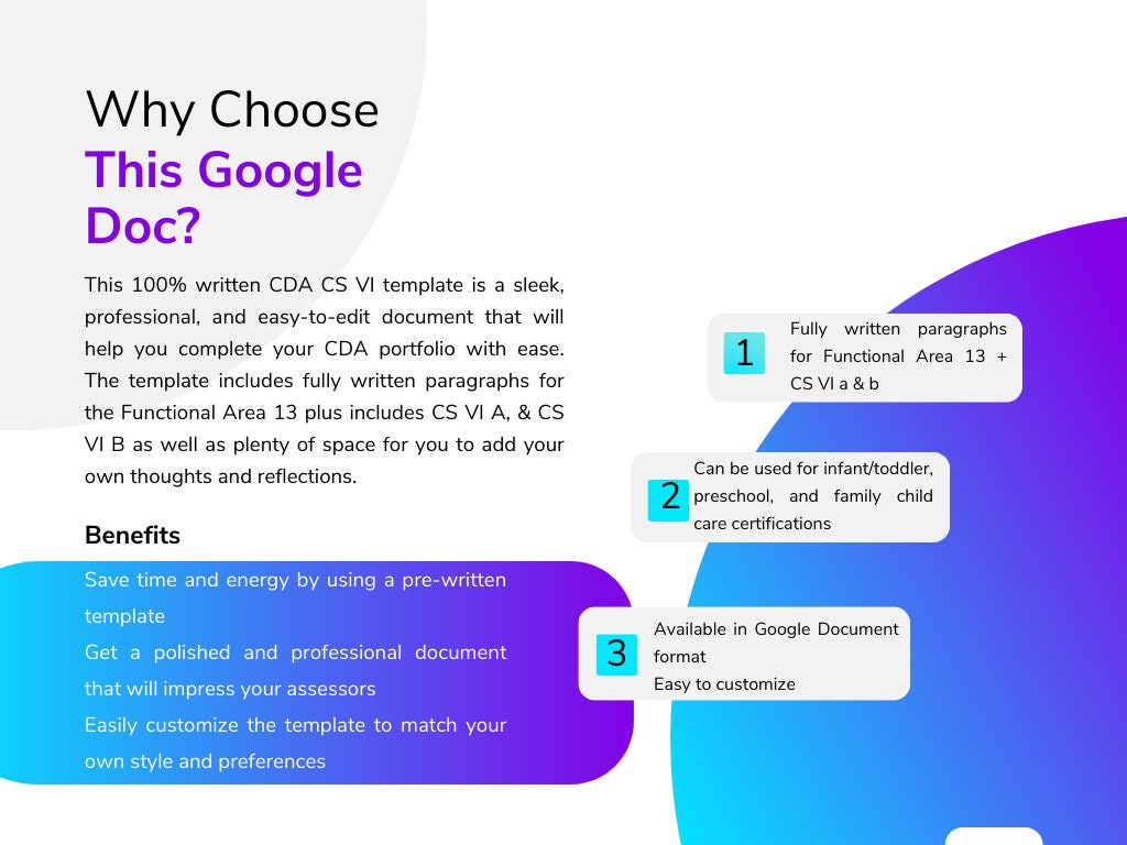 CDA Competency Statement VI: Save Time & Get Your Credential in No Time ... CDA Competency Statement VI: Save Time & Get Your Credential in No Time ...