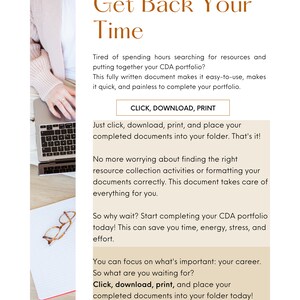 CDA Fully Written RC II 1-9 Learning Experiences Portfolio Builder ...