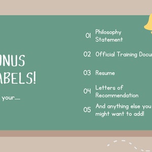 CDA Competency Statement Labels~ Neatly Typed, Pre-written, Fully ...