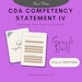 Fully Written CDA Competency Statement IV Sample Word Doc/ Save Time on ...