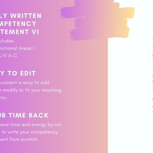 Fully Written CDA Competency Statement IV Sample Word Doc/ Save Time on ...