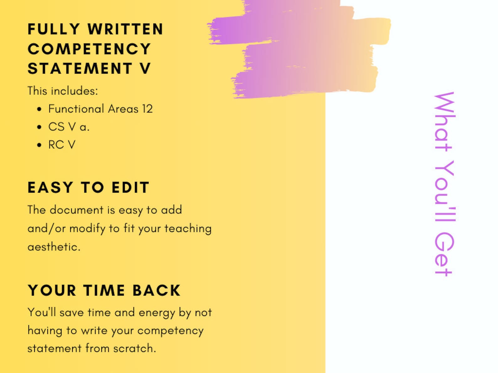 Fully Written CDA Competency V Statement + RC V Portfolio Builder Early ...