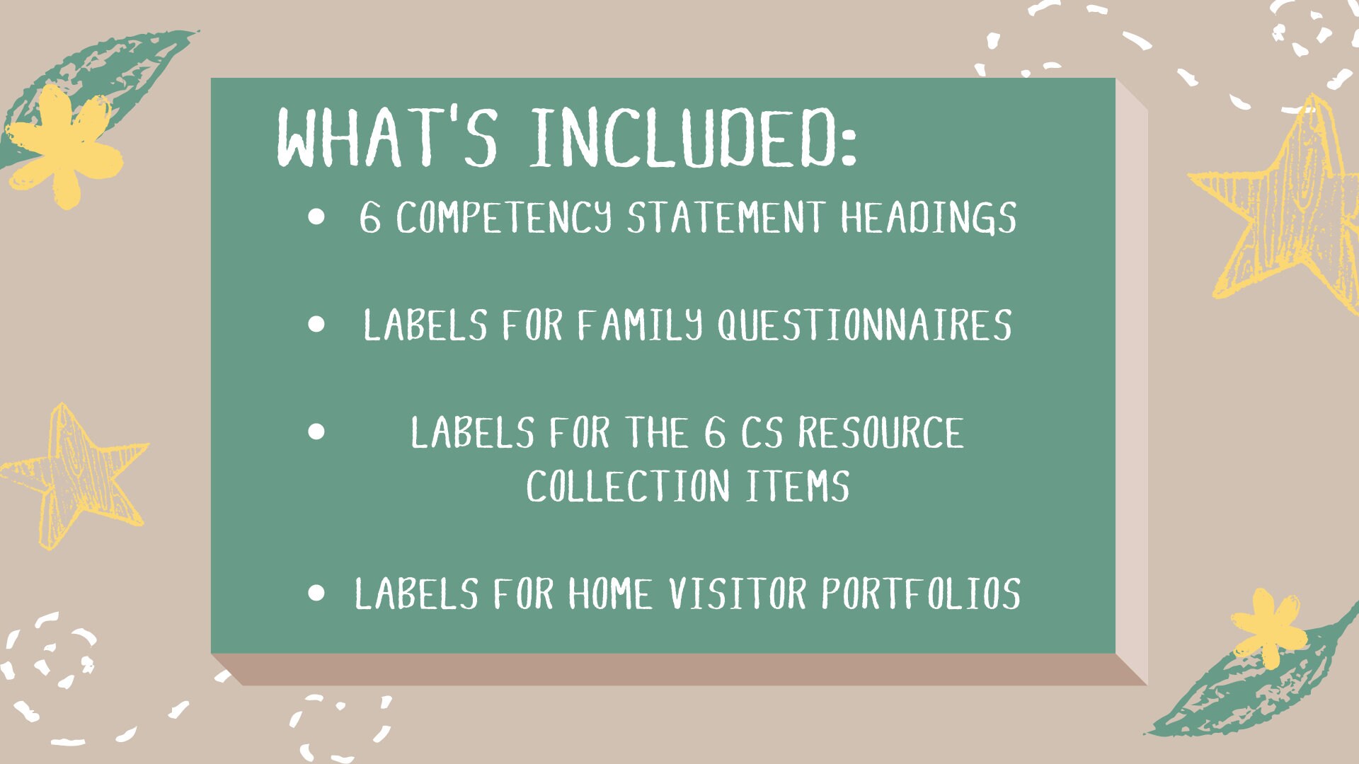 CDA Competency Statement Labels~ Neatly Typed, Pre-written, Fully ...