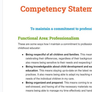 CDA Competency Statement VI: Save Time & Get Your Credential in No Time ...