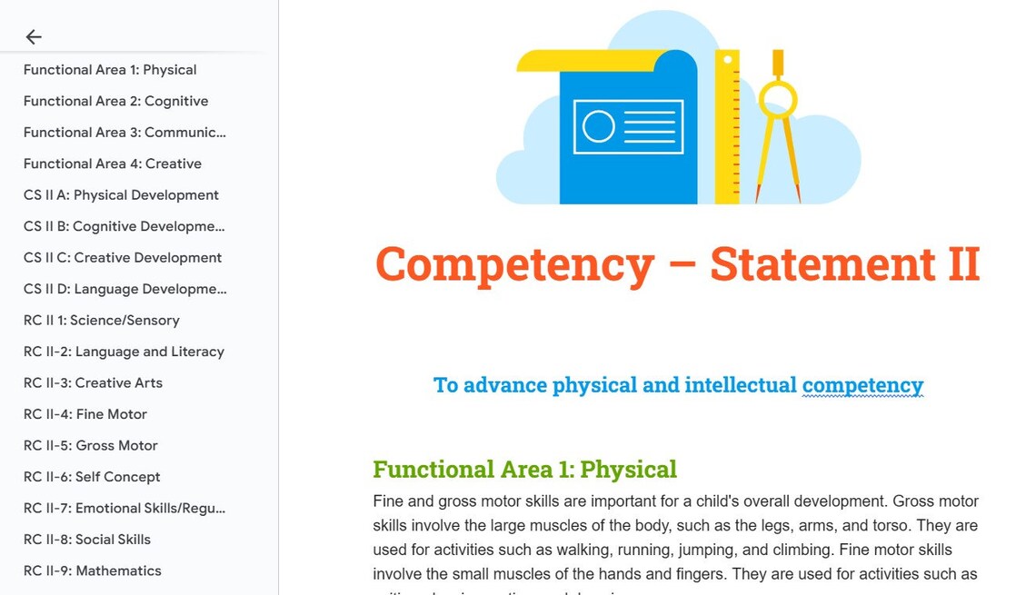 CDA Fully Written Competency II BUNDLE (includes Rc 1-9) Portfolio ...