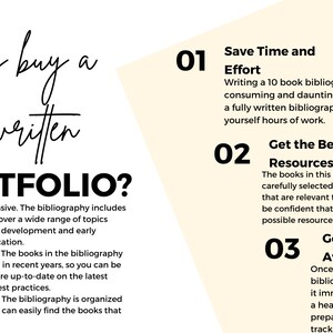 CDA RC III Bibliography- Fully Written Portfolio Builder Guide Tool - Etsy