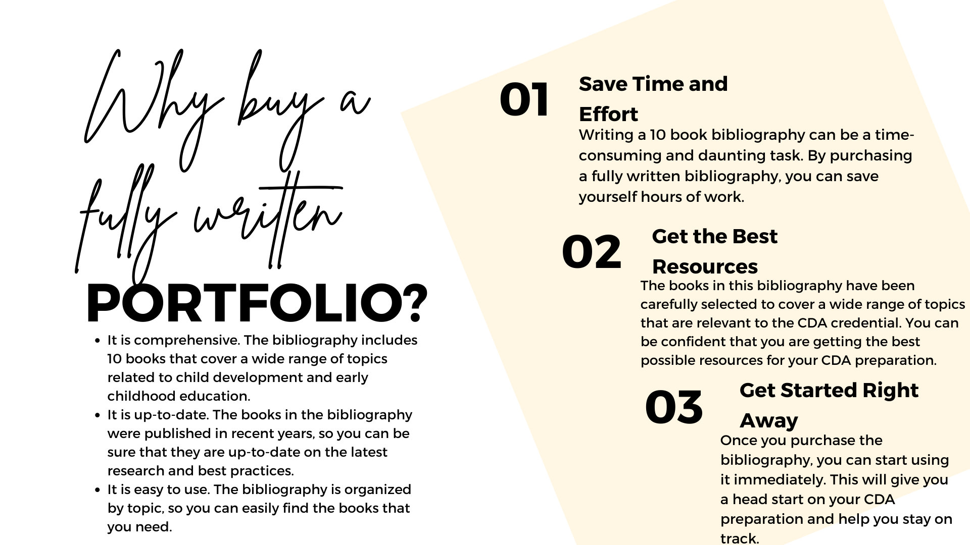 CDA RC III Bibliography- Fully Written Portfolio Builder Guide Tool - Etsy
