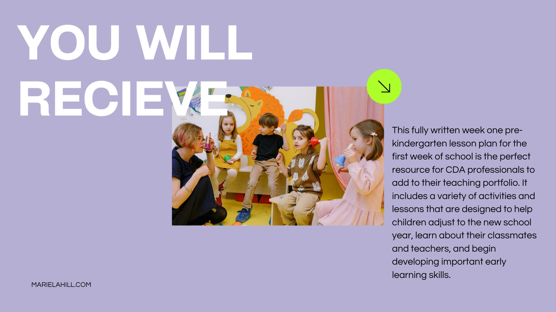 CDA Fully Written Competency I Resource Collection I-3 PK Lesson Plan ...