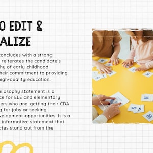 Thoroughly Written Professional Philosophy Statement Geared Toward CDA ...