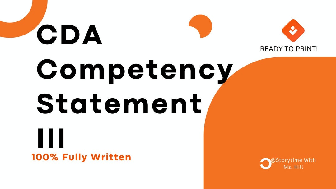 CDA CS III Template: Fully Written & Easy to Edit Portfolio Teacher ...