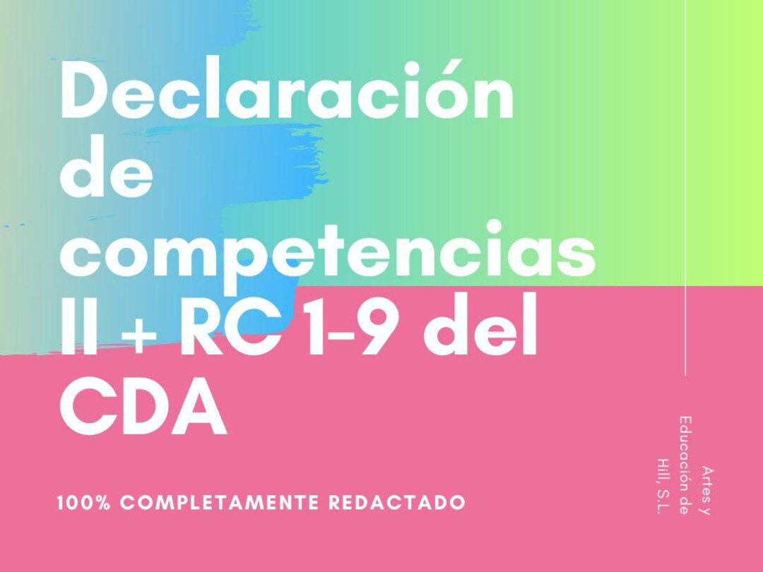 CDA Competency II BUNDLE (incluye Rc 1-9) Guía De La Creadora De Portafolios - Etsy