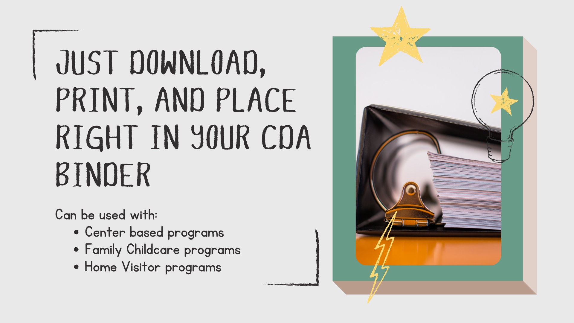 CDA Competency Statement Labels~ Neatly Typed, Pre-written, Fully ...