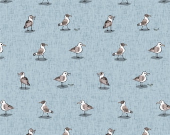 Seagull Fabric Seagulls by Taraput Seagull Beach Birds Blue White ...