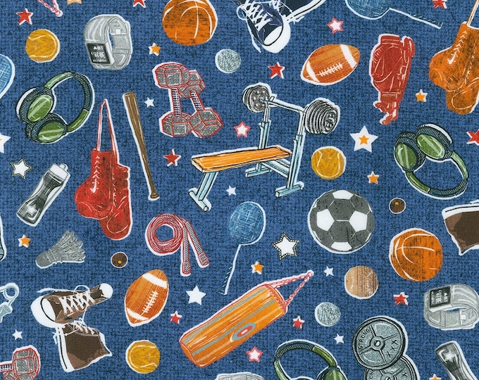 Fitness Fabric Sporty Stickman by Seesawboomerang Exercise Sports ...