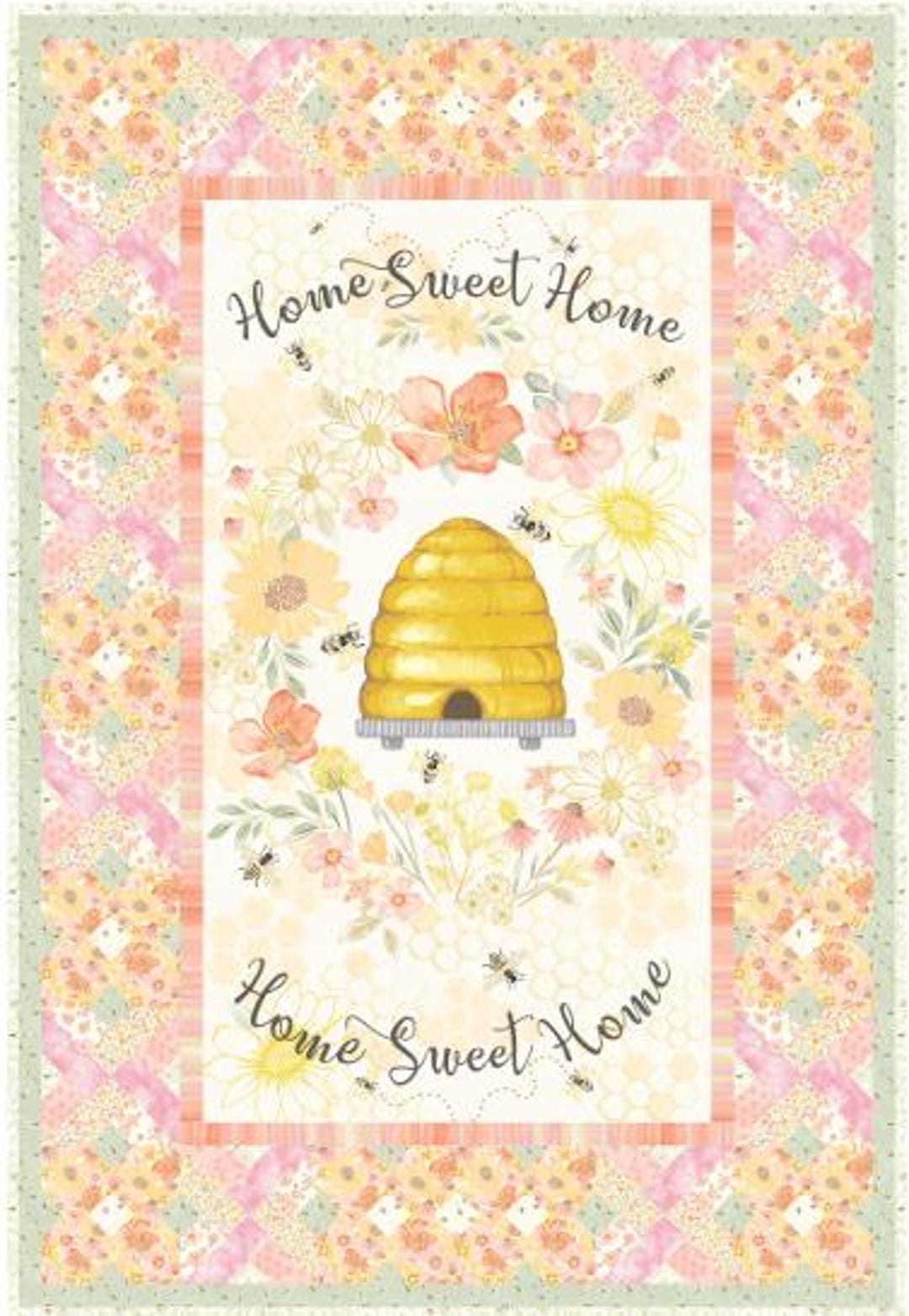 Home Sweet Home Quilt Kit by Timeless Treasures Fabrics // 100% Cotton ...