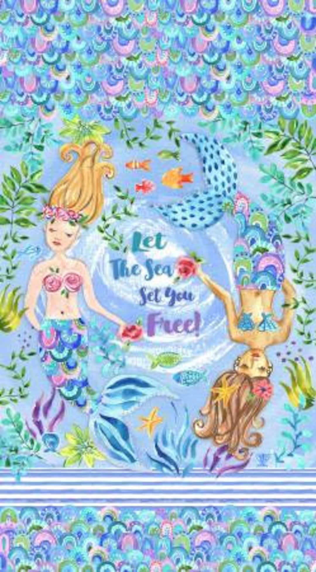 Let the Sea Set You Free Panel by Sykel Enterprises // 100% Cotton ...