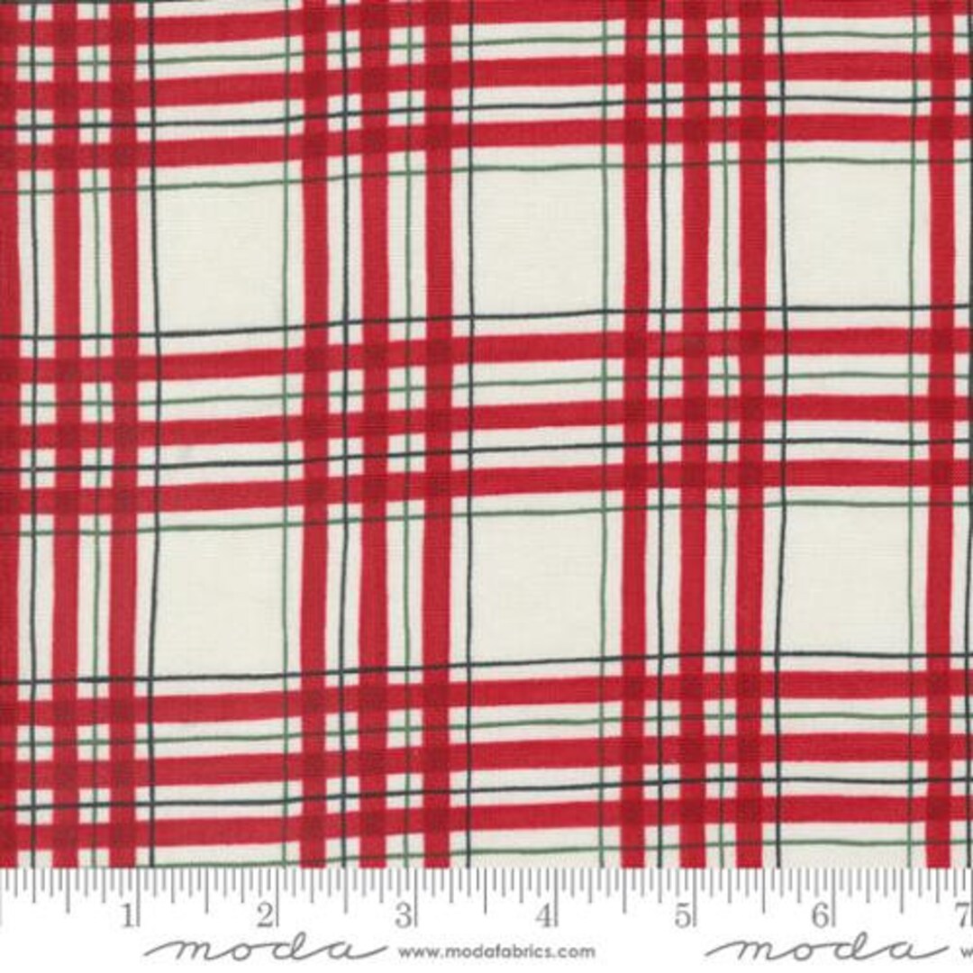 Woodland Winter - Snowy White Plaid by Moda Fabrics // Quilting Cotton ...