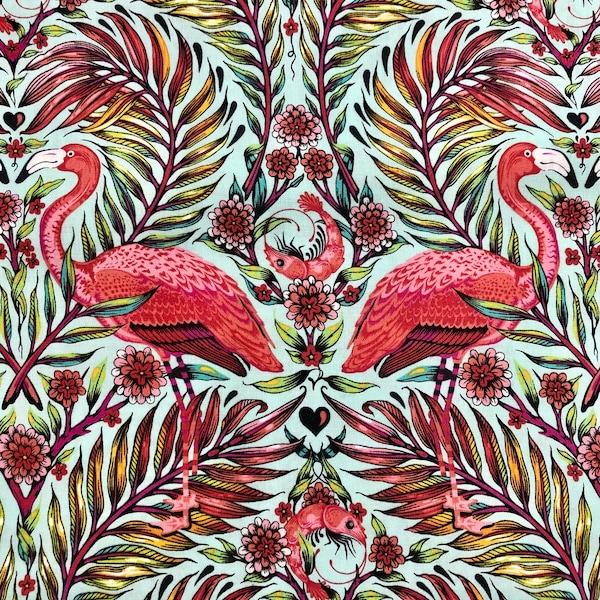 Flamingo Fabric - Etsy