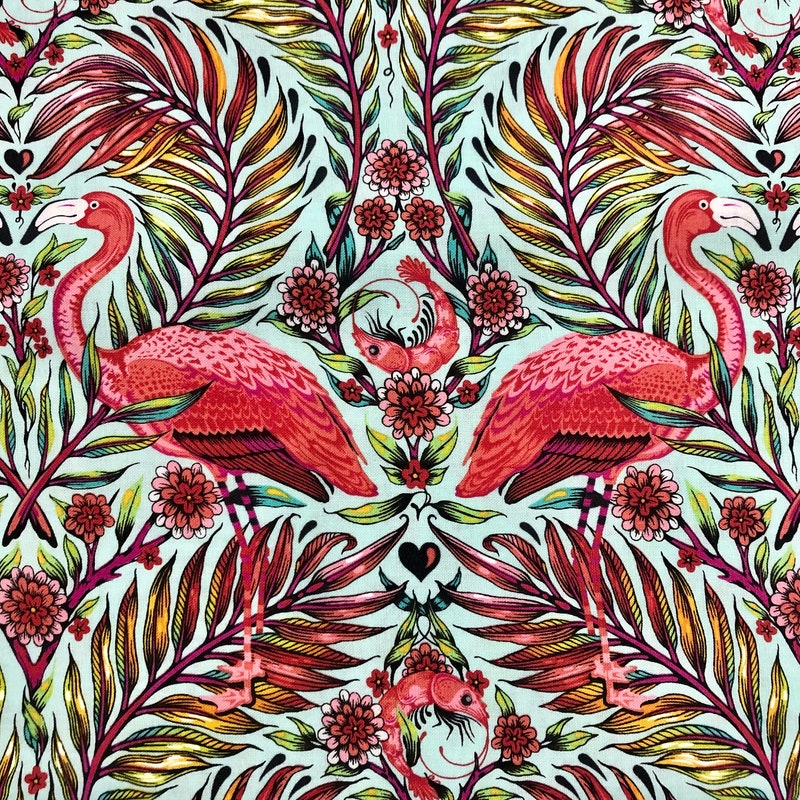 Flamingo Fabric - Etsy